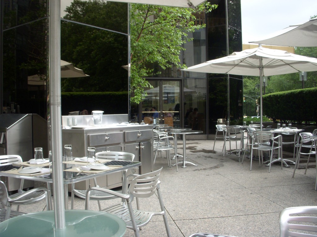 On the terrace