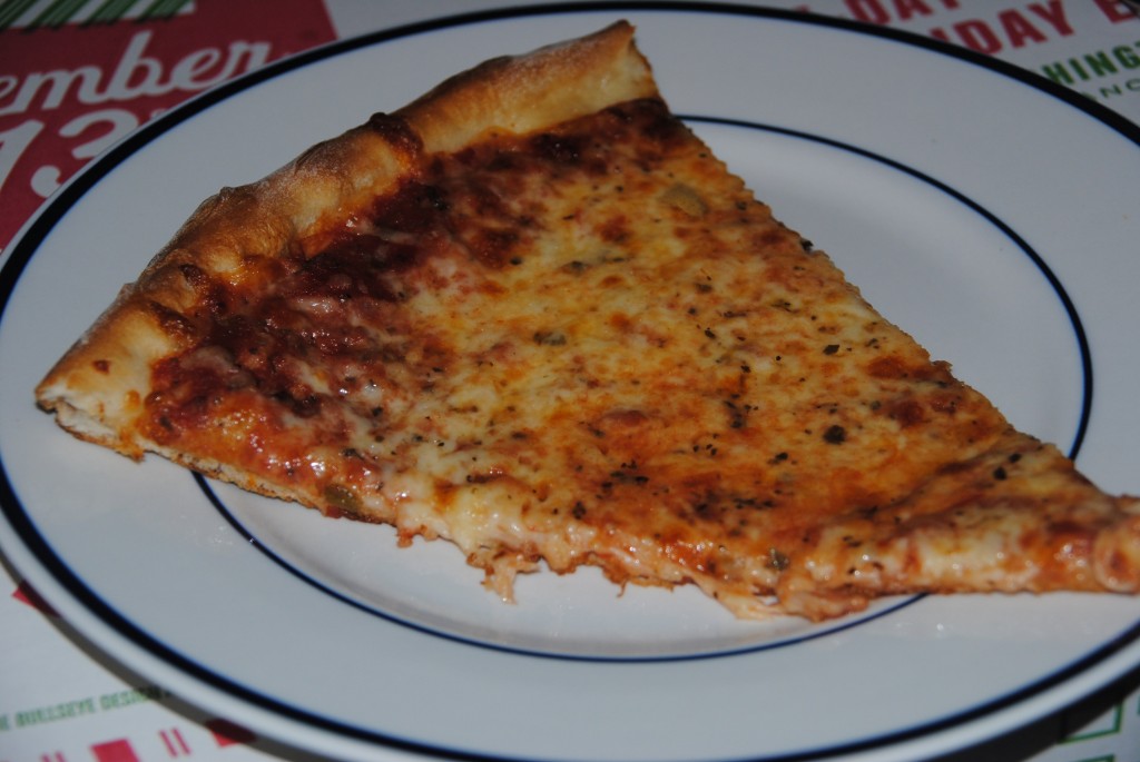 Lots of seasoning and herbs in the sauce and on the cheese