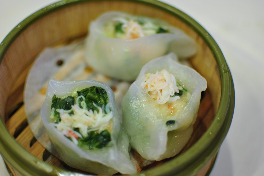 Crab and vegetable dumplings