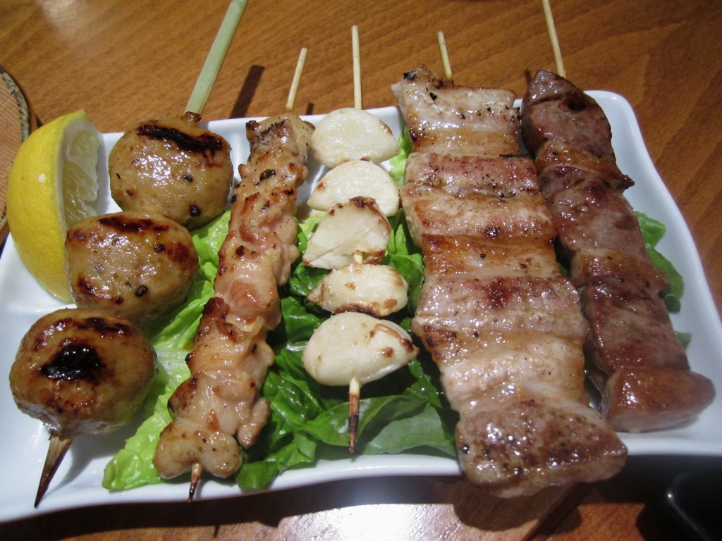 Assorted yakitori